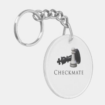 Checkmate Chess Keychain | Zazzle