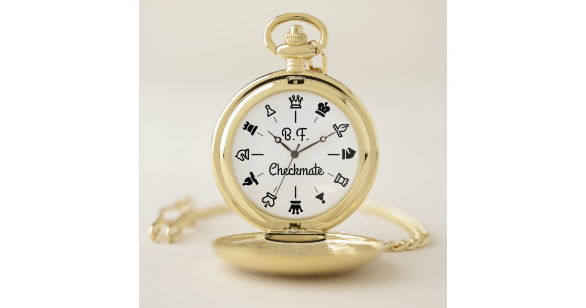 Checkmate Chess Pocket Watch | Zazzle