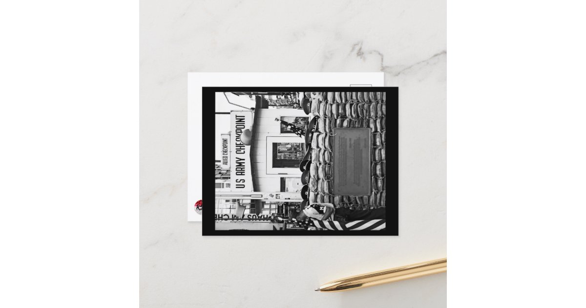 Checkpoint Charlie Berlin Postcard | Zazzle