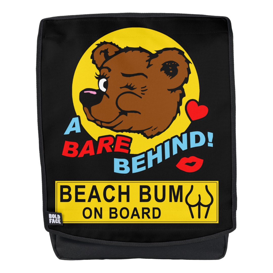 Cheeky Beach Bum's Bare Behind Backpack | Zazzle
