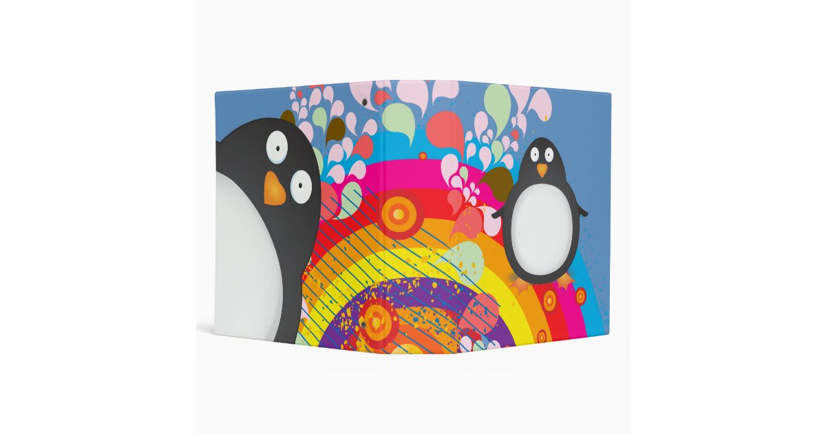 Cheeky King Penguin's Binder | Zazzle