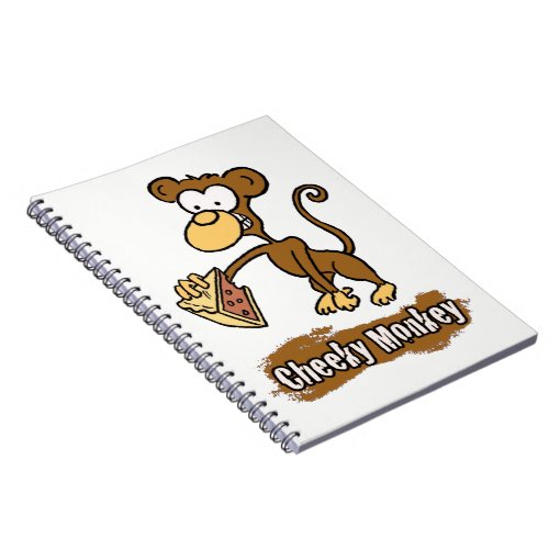 Cheeky Monkey Cartoon Design Notebook | Zazzle