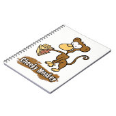 Cheeky Monkey Cartoon Design Notebook | Zazzle