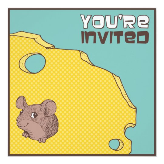 Cheeky Mouse Birthday Party Invitation | Zazzle.com