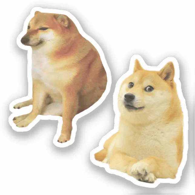 Cheems + Doge Memes Stickers Pack | Zazzle