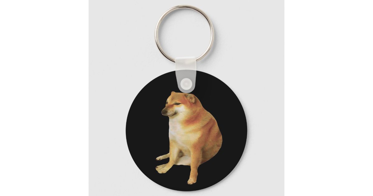 Cheems Meme Keychain | Zazzle