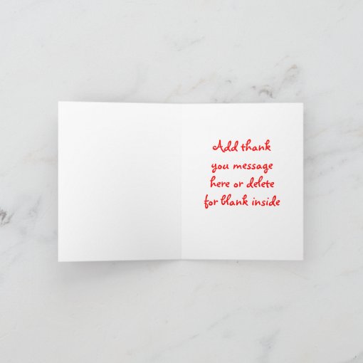 Cheer Cheerleader Birthday Thank You Note Card | Zazzle