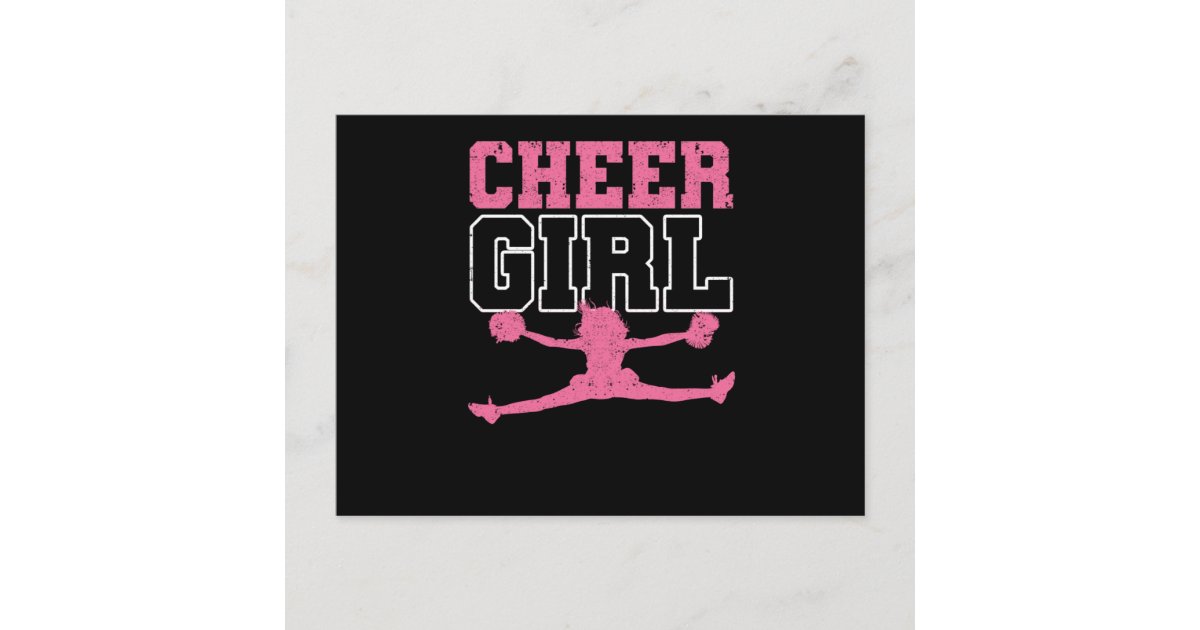 Cheer Girl Cheerleader Girls Cheering Women Postcard | Zazzle