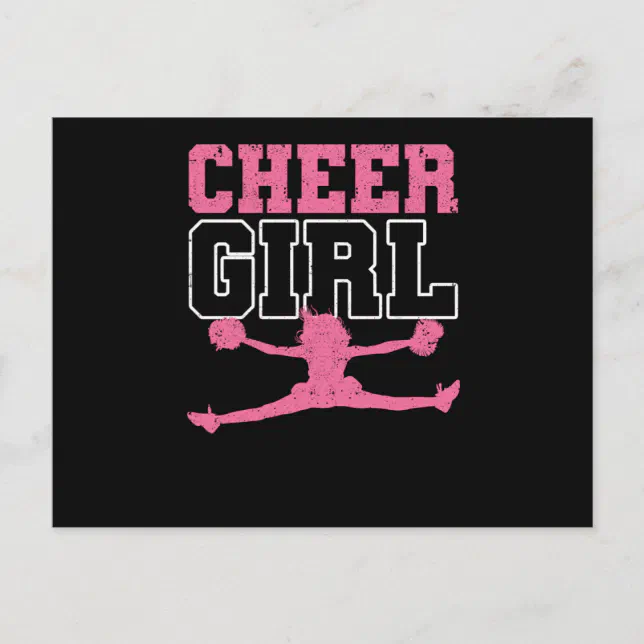 Cheer Girl Cheerleader Girls Cheering Women Postcard | Zazzle
