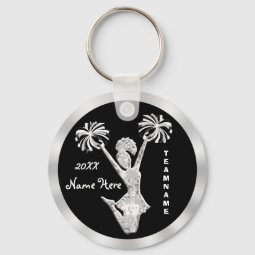 Cheer Keychains PERSONALIZED Your Text and Colors | Zazzle