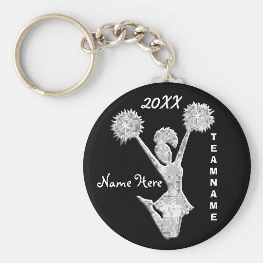 Cheer Keychains PERSONALIZED Your Text and Colors | Zazzle.com