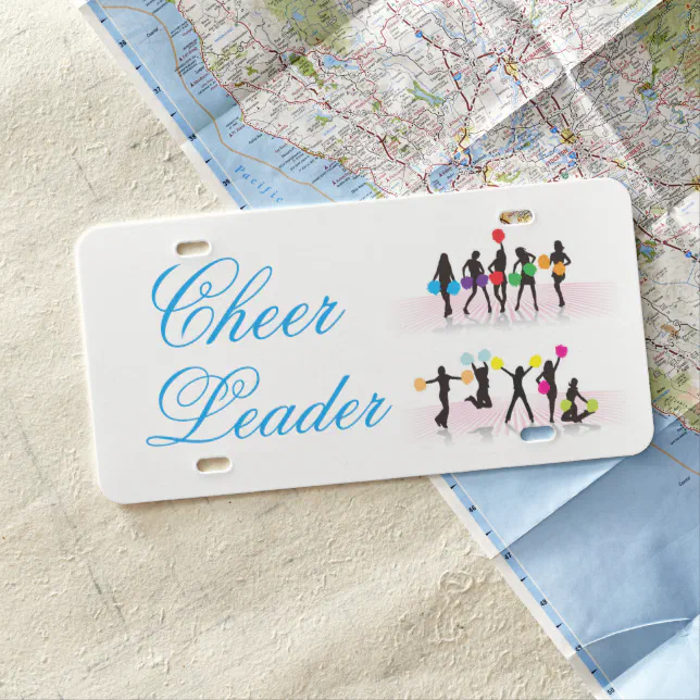 Cheer Leader License Plate | Zazzle