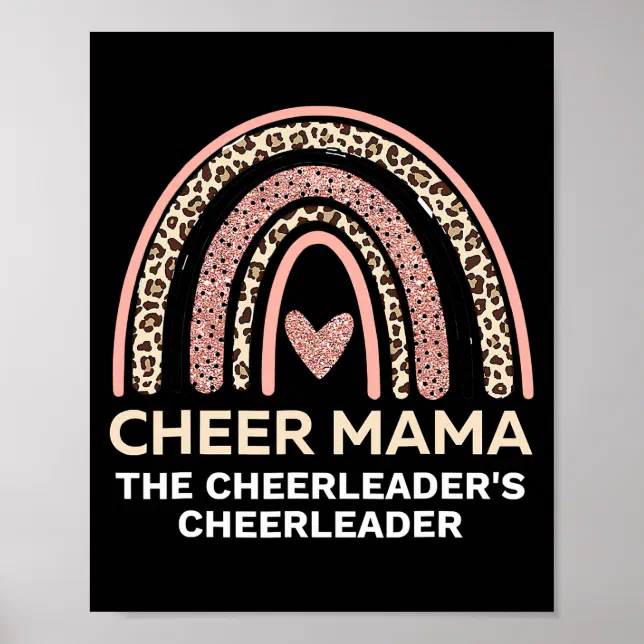 Cheer Mama CheerMom Women Cheerleader Mom Poster | Zazzle
