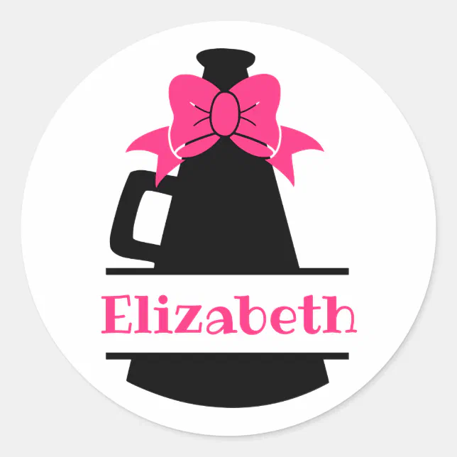 Cheer megaphone Personalized Sticker | Zazzle