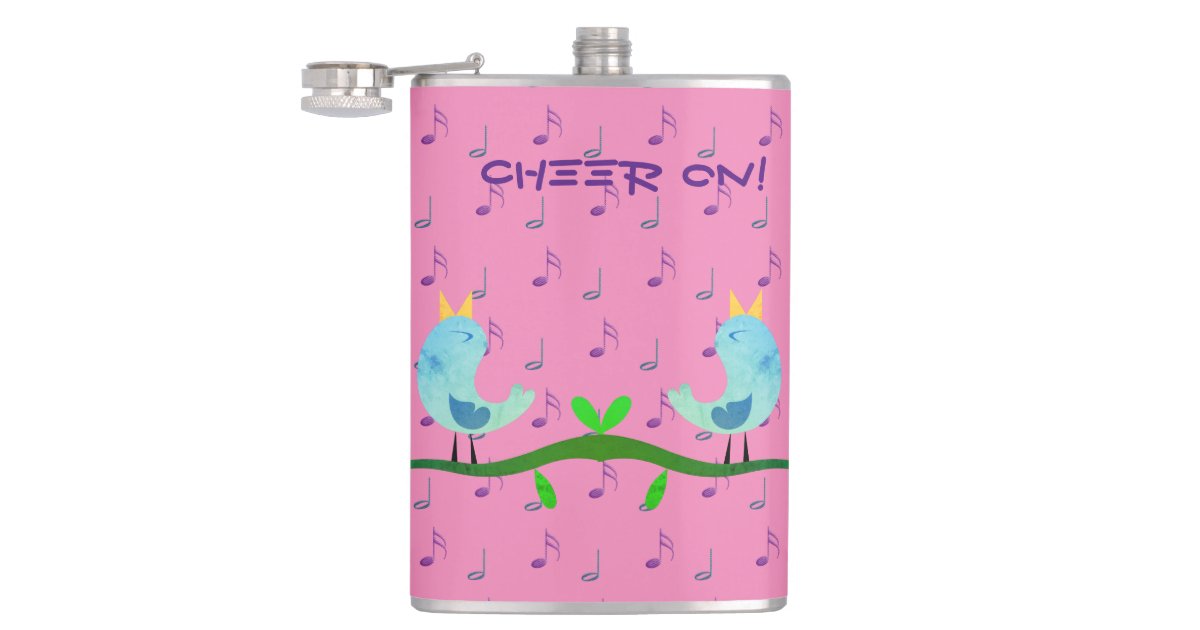 Cheer Vinyl Wrapped Flask | Zazzle