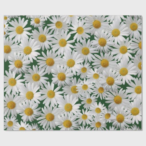 Cheerful, Bright Daisy Wrapping Paper | Zazzle