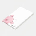 Cheerful Pink Pig Cartoon Post-it Notes | Zazzle