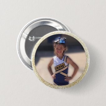 Cheerleader Add Photo Button | Zazzle