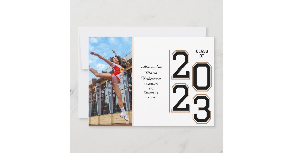 Cheerleader Cheer Senior Class of 2023 Graduation Invitation | Zazzle