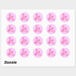 Cheerleader Go Team Classic Round Sticker | Zazzle