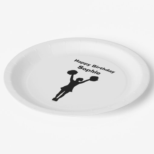"Cheerleader" Paper Plates | Zazzle