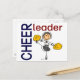 Cheerleader Stick Figure Postcard | Zazzle