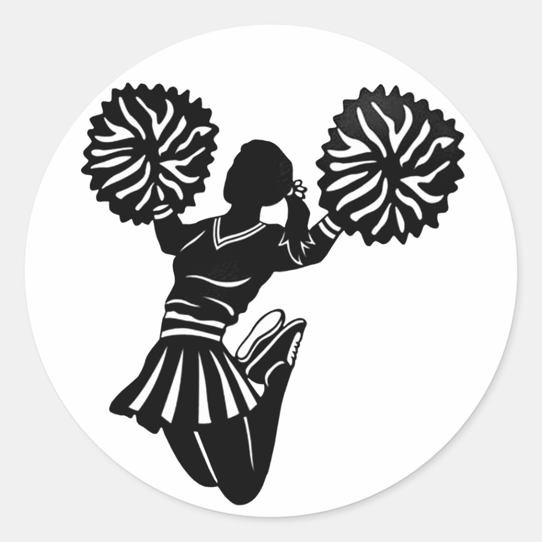 Cheerleader stickers | Zazzle