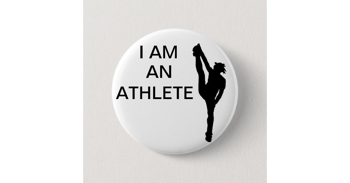 Cheerleading Athlete Button | Zazzle