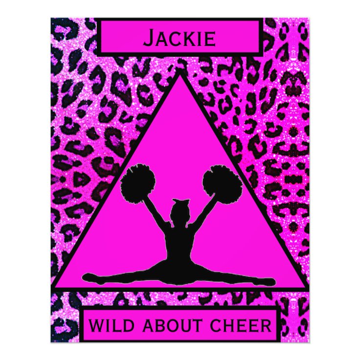 Cheerleading Leopard Wild About Cheer Photo Print | Zazzle
