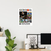 Cheerleading Senior Cheer Team Photo Collage Poster | Zazzle