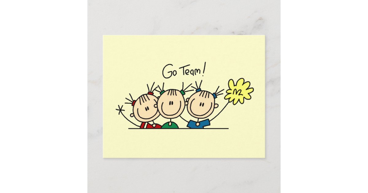 Cheerleading Squad T-shirts and Gifts Postcard | Zazzle