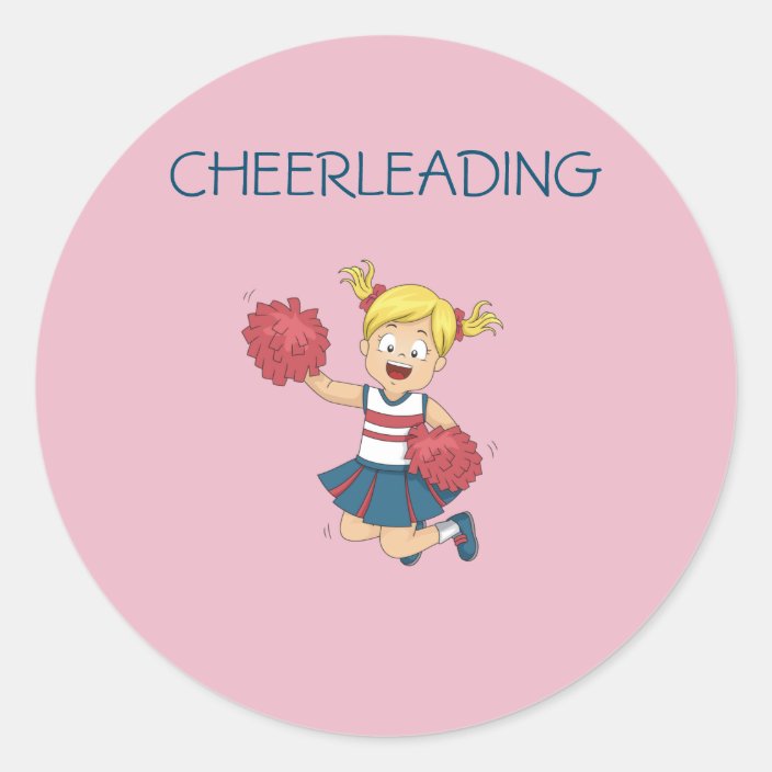 CHEERLEADING stickers for girls. | Zazzle.com