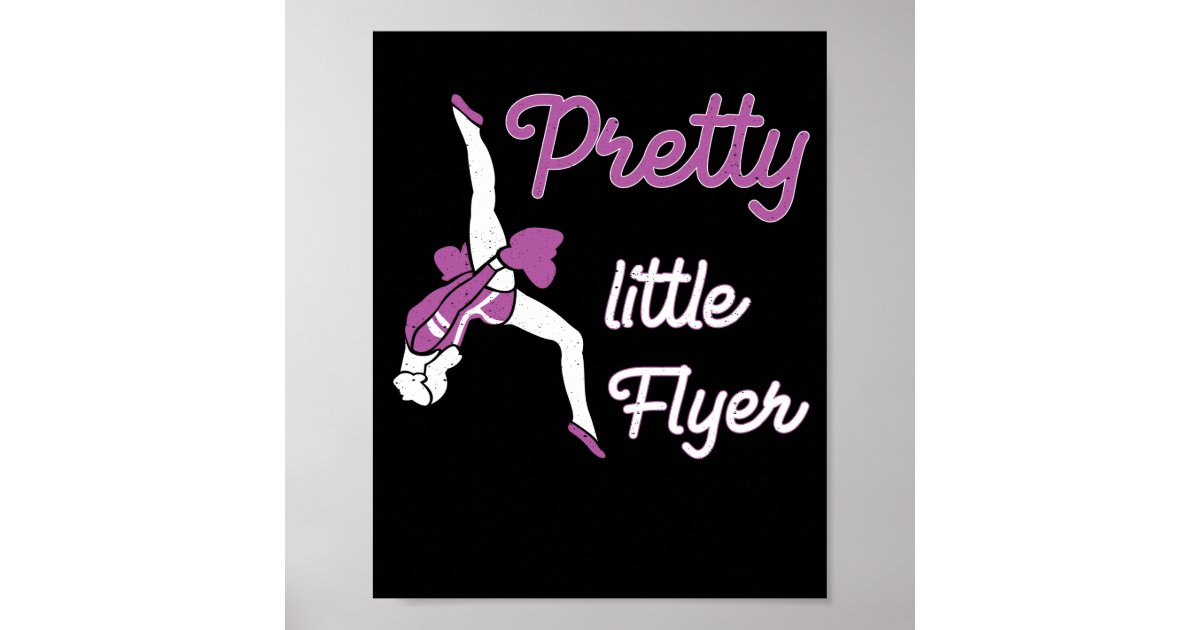 Cheerleading Team Cheerleader Pretty Little Flyer Poster | Zazzle