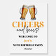 Cheers and Beers Beer Birthday Party Welcome Sign | Zazzle