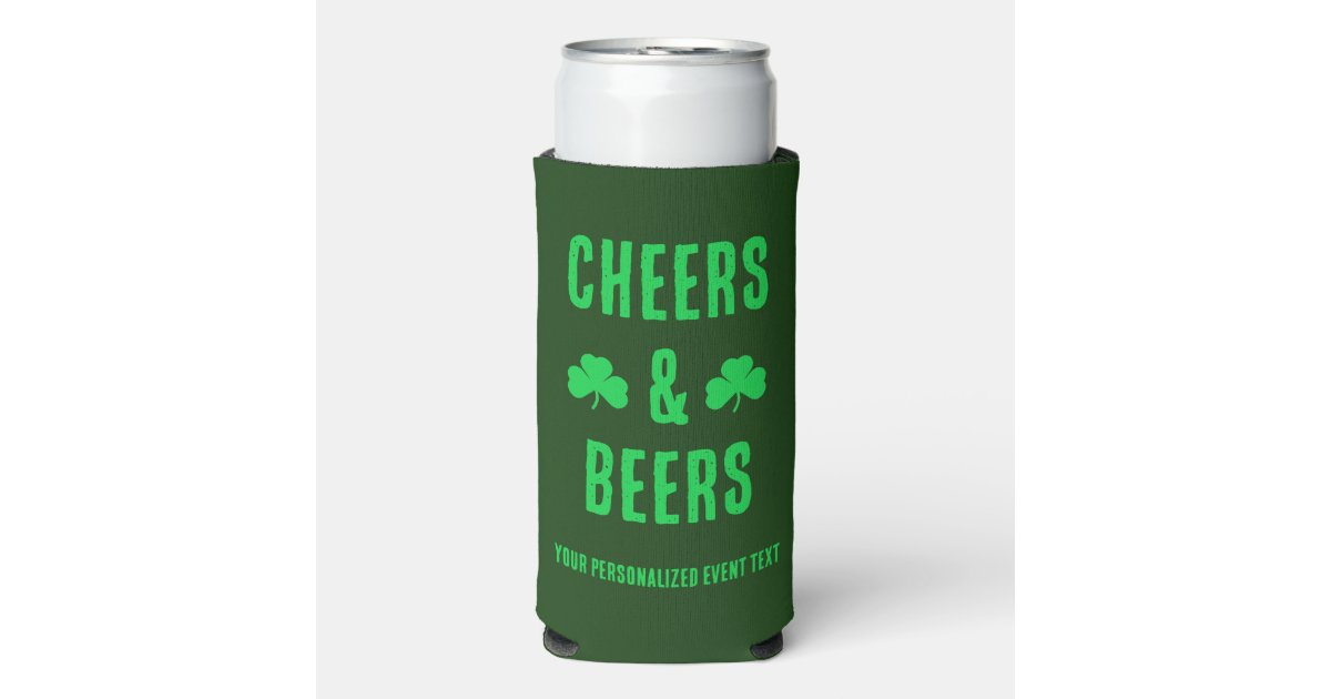 Cheers and Beers Party Seltzer Can Cooler | Zazzle