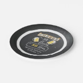 Cheers and Beers to 80 Years Birthday Paper Plate | Zazzle