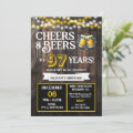 Cheers and Beers to 97 Years Surprise Brewery Invitation | Zazzle