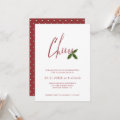Cheers & Holly Holiday Party Invitation | Zazzle