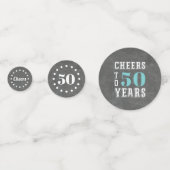 Cheers Milestone Birthday Custom Party Confetti | Zazzle
