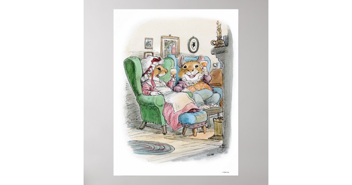 Cheers Mouse Couple Print | Zazzle