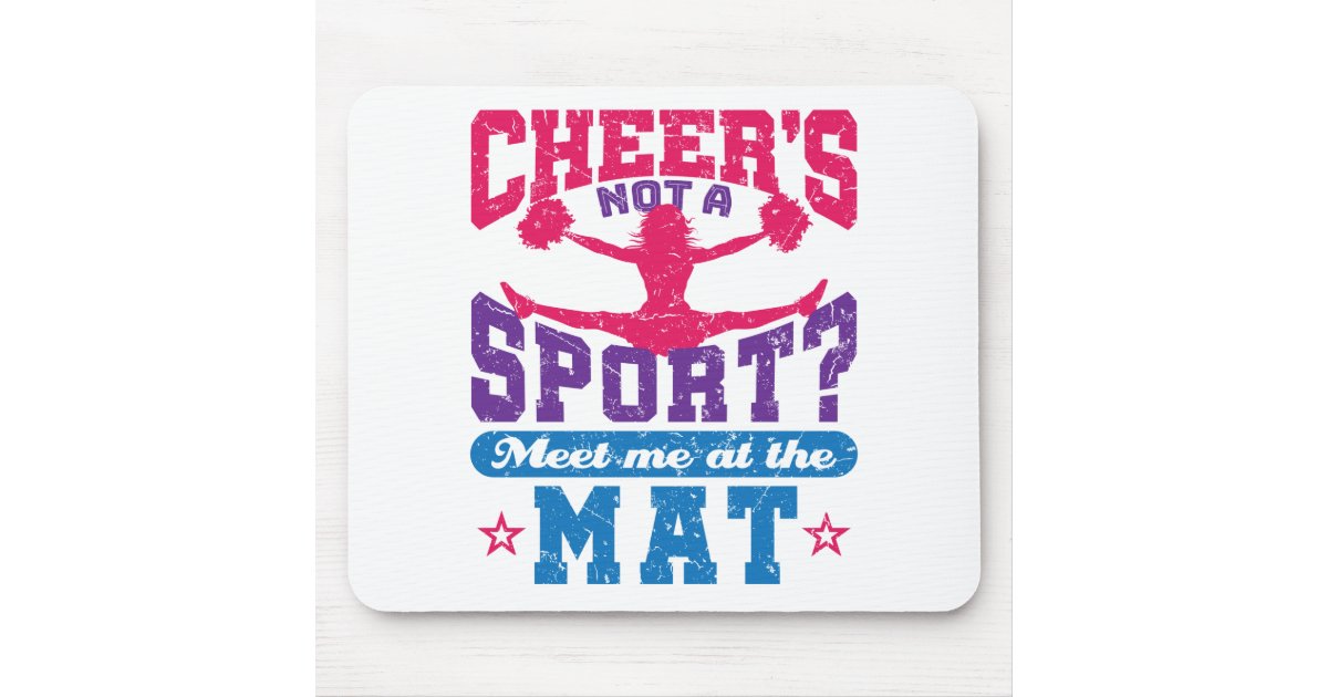 Cheer's Not a Sport Funny Cheerleading Cheerleader Mouse Pad | Zazzle