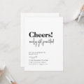 Cheers, Promotion New Job Party Invite | Zazzle