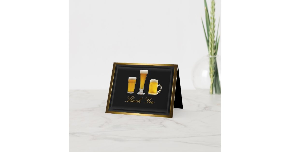 Cheers Thank You Card | Zazzle