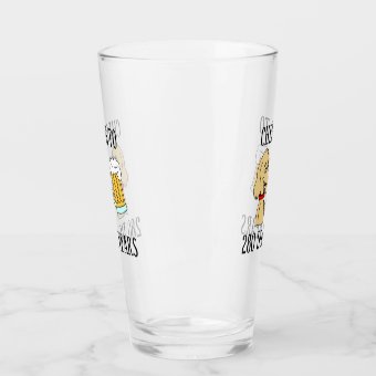 Cheers To 280 Dog Years 40th Birthday Glass | Zazzle