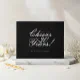 Cheers to 30 Years Script Photo Anniversary Black Guest Book | Zazzle