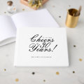 Cheers to 30 Years Script Photo Anniversary White Guest Book | Zazzle