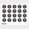 Cheers to 40 Years! 40th Birthday Classic Round Sticker | Zazzle