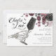 Cheers to Love Skeleton Hand Floral Gothic Bridal Invitation | Zazzle