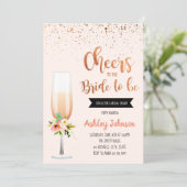 Cheers to the bride to be party invitation | Zazzle