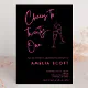Cheers to Twenty One Pink Black 21st Birthday Invitation | Zazzle